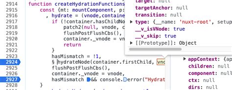 hydration mismatch error is not shown if the mismatch is caused by an