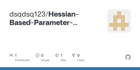 Github Dsqdsq123hessian Based Parameter Perceptual Fingerprint Characterization