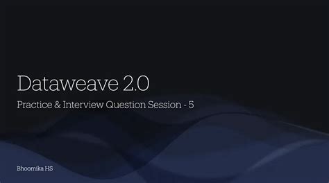 The Most Insightful Stories About Dataweave Interview Medium