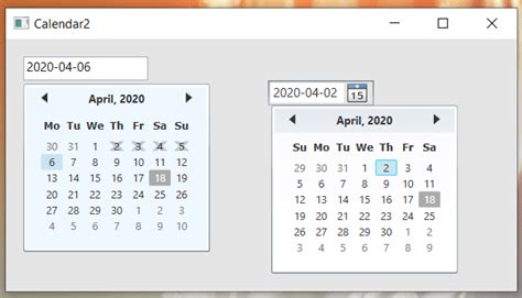 Wpf Calendar