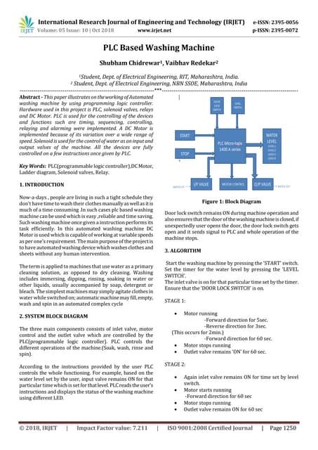 Manish1 Washing Machine Control Pptx Home Appliances Home And Garden