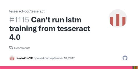 Can T Run Lstm Training From Tesseract Issue Tesseract Ocr Tesseract Github