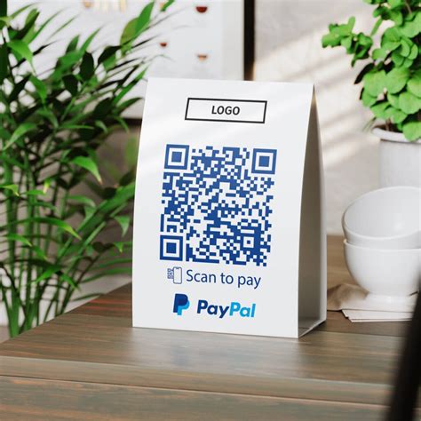 Paypal Pay Qr Code Table Tent Truzzer