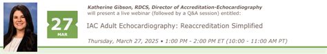Event Summary Iac Adult Echocardiography Reaccreditation Simplified