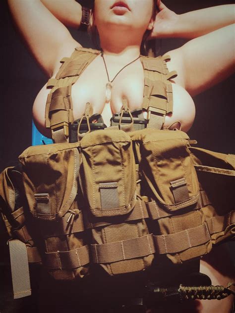 When Your Partner Wants You To Wear His Airsoft Gear You Oblige Nudes HugeHangers NUDE