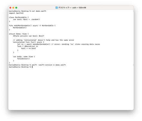 Whats The Difference Between Directly Using An Asyncly Returned Non Sendable Type In Task And
