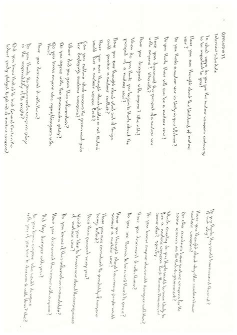 Appendix 11 Interview Schedule And Appendix 111 Tables Nuclear Information Service