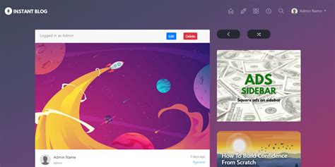 Instant Blog Fast Simple Blog Php Script By Anc Media CodeCanyon