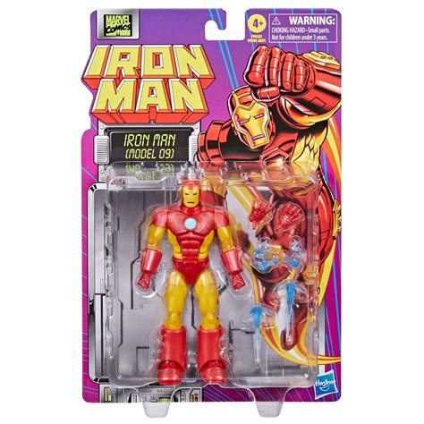 Marvel Legends Iron Man Retro 6 Inch Action Figure Iron Man Model 09