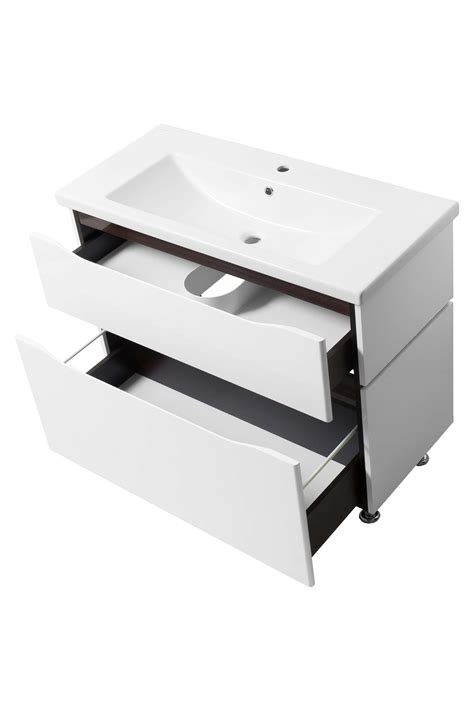 ᐉ Тумба підлогова Юввіс Сенатор 100 см з умивальником Комо • Краща ціна в Києві Україні