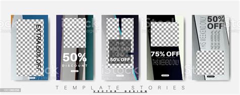 편집 가능한 스토리 배경 템플릿입니다 소셜 미디어에 대한 벡터 현대 디자인 배경 레이아웃 템플릿을 게시합니다 0명에 대한 스톡 벡터 아트 및 기타 이미지 Istock