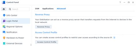 how to use a synology nas as a reverse proxy server