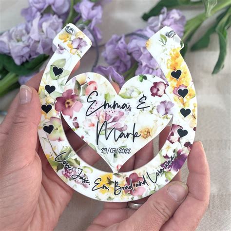 Personalised Good Luck Wedding Horseshoe Lucky Wedding Decoration