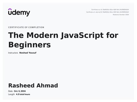 Rasheed Ahmad On Linkedin Javascript Lifelonglearning Udemy
