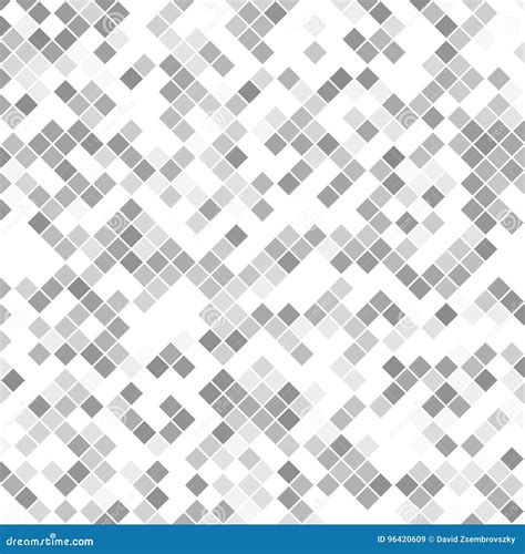 Grey Abstract Square Pattern Background Vector Illustration From Diagonal Squares Stock Vector