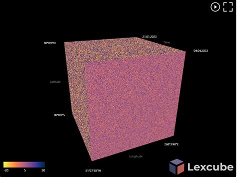 3d Visualization Of Geospatial Big Data By Lexcube Python Towards Data Science