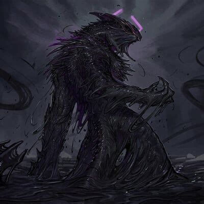 The Shadow Monster Concept Art Dark Fantasy Art Creepy Art