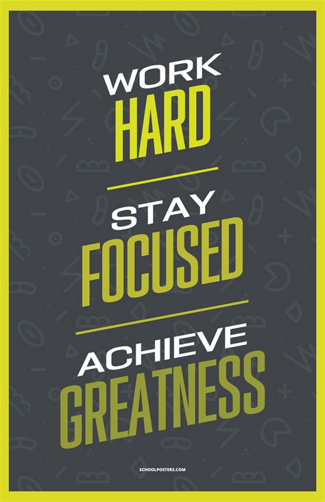 Hard Work Motivational Poster