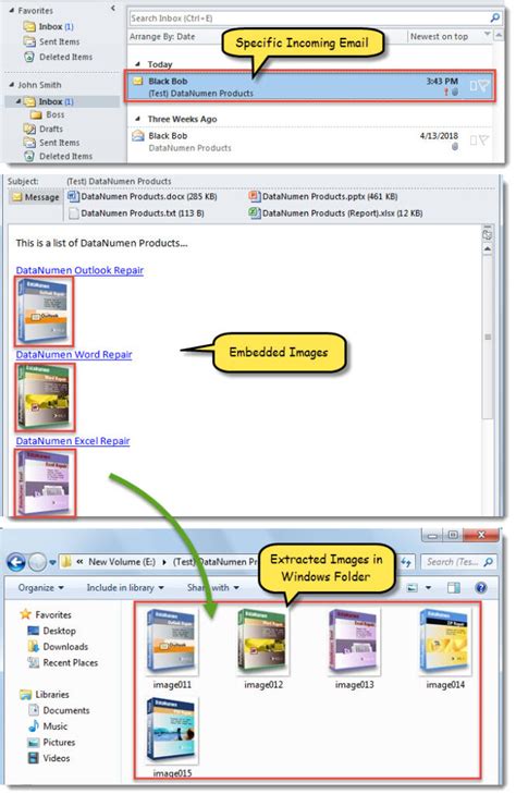 How To Auto Extract Embedded Images From Specific Incoming Emails Via