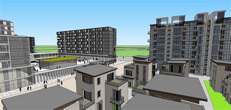 Highrise Building Cluster Sketchup Model 3d Model Cgtrader