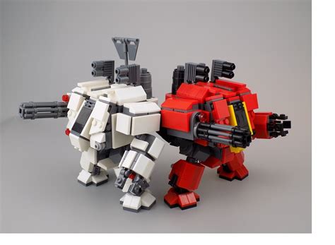 积木机甲拼装图纸 帅气的乐高机甲头 乐高载人机甲小型 大山谷图库