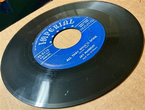 Jesse Belvin Jay Mcneeley Doowop 45 All That Wiine Is Gone Imperial Vg
