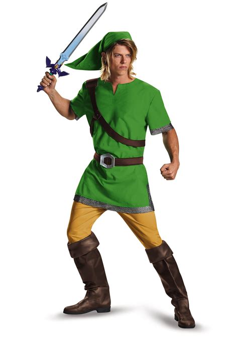 Classic Link Legend Of Zelda Costume For Adults
