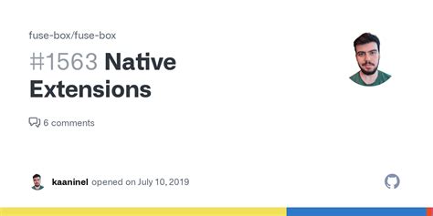 Native Extensions Issue Fuse Box Fuse Box Github