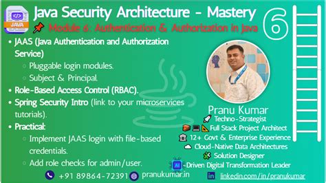 📌 Module 6 Authentication And Authorization In Java