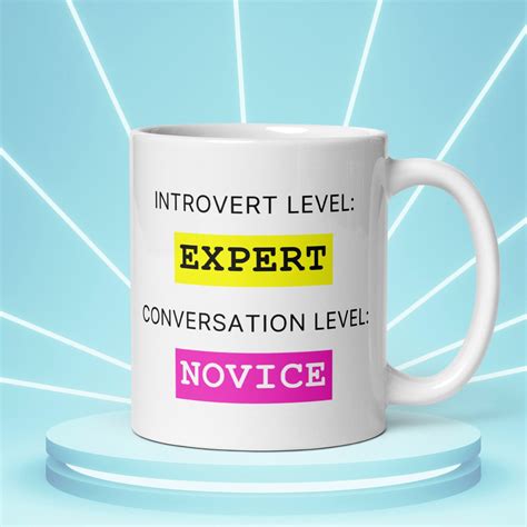 Funny Introvert Mug Cute Coffee Mug With Introvert Saying Humorous T Idea For Antisocial