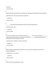 CSIS 212 MID TERM EXAM Docx Question 1 3 Out Of 3 Points Which Of The Following Data Items Are