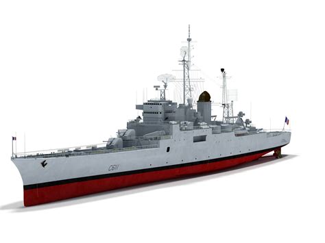 Colbert C611 French Cruiser 3d Model By Mermodels