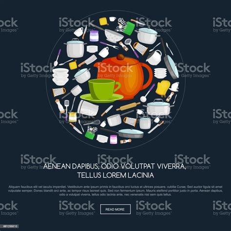 음식과 요리 배너 세트 주방 기구 주방 쿡 또는 식사 도구 벡터 일러스트 레이 션 절연된 기구 배경 장비 략 가정 생활에 대한 스톡 벡터 아트 및 기타 이미지 Istock