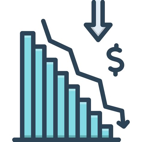 Down Downward Graph Chart Reduction Decrease Financial Icon Download On Iconfinder