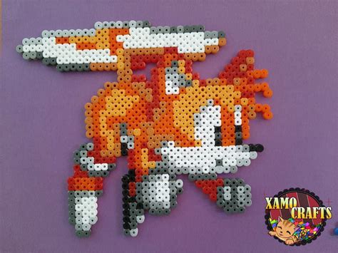 Sonic Tails Hama Beads Midi Perler Beads Etsy