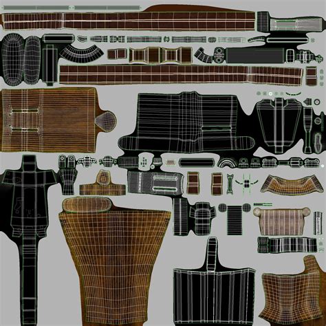L1a1 Self Loading Rifle 3d Model 59 Blend Fbx Obj Max 3ds Free3d