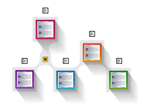 프로세스 플로우 인포그래픽 프리미엄 벡터