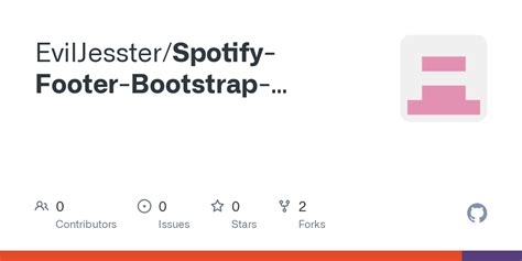 Github Eviljesster Spotify Footer Bootstrap Template