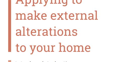 External Alterations Application Form Letchworth Garden City Heritage Foundation