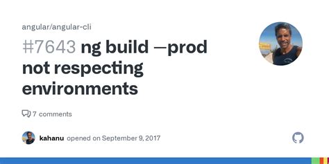 Ng Build Prod Not Respecting Environments · Issue 7643 · Angular
