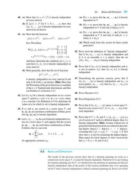 46 Bases And Dimension Pdf Linear Subspace Basis Linear Algebra