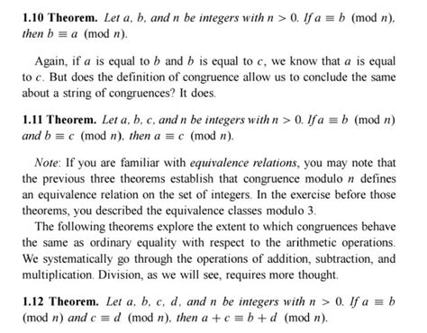 Solved Theorem Let A B And N Be Integers With N Chegg