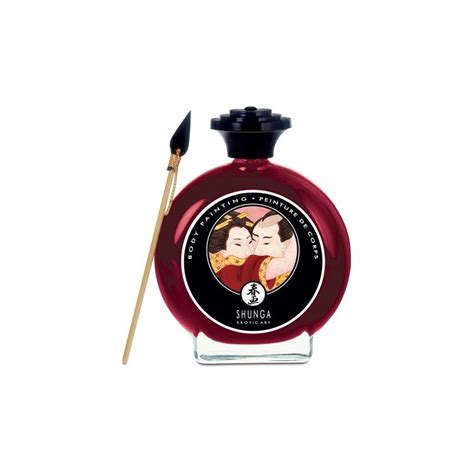 Peinture Corporelles Avec Pinceau Body Painting Comestible Fraise