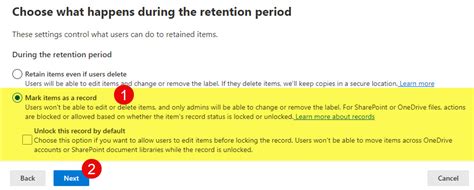 How To Properly Set A Document As A Record Via Retention Labels In