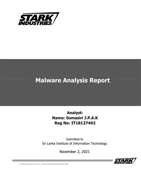 Pdf Malware Analysis Report