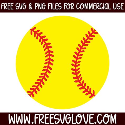 Softball Svg Softball Download File Digital Download Svg Pngsoftball