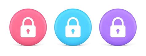 Premium Vector Padlock Locking Web Access Button Password Security Protection Safe Encryption