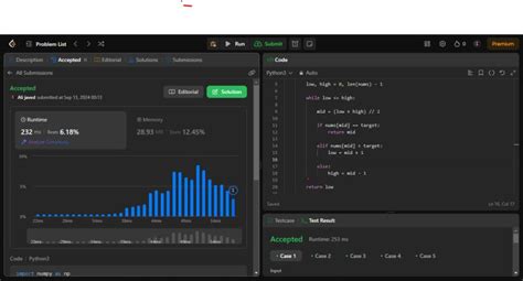 Day 5 Of Leetcode Challenge Binary Search Ali Javed Posted On The Topic Linkedin