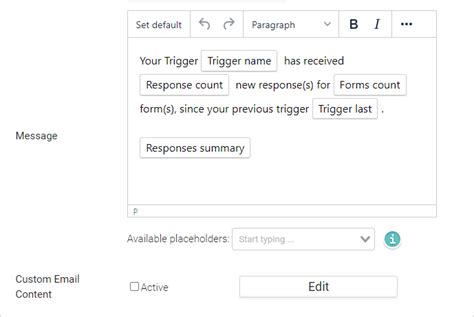 Custom Trigger Emails Nestforms