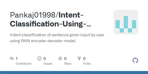 github pankaj01998 intent classification using rnn encoder and decoder intent classification